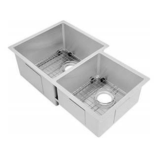ZLINE 32 in. Under Mount Sink, Stainless Steel, Double Bowl, SRDR-32 ...