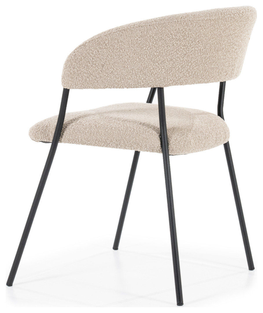 Upholstered Modern Dining Chair, Eleonora Luka - Transitional - Dining ...