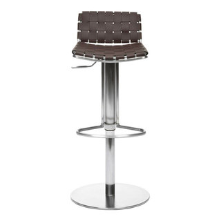 Jules Gas Lift Bar Stool Brown Set of 2 - Contemporary - Bar Stools And ...