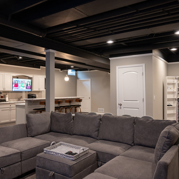 75 Exposed Beam Basement Ideas You'll Love - March, 2026 | Houzz