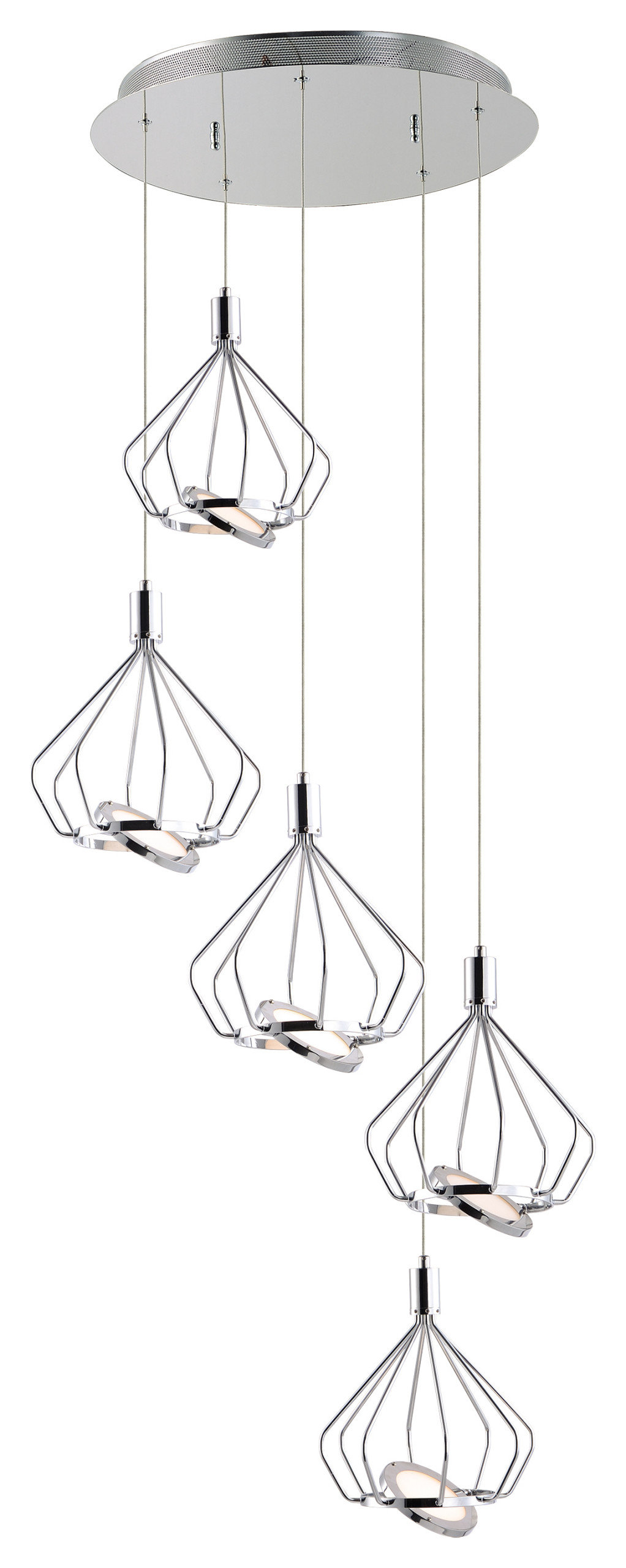ET2 Lighting E30625-PC Tilt LED 5-Light Pendant - Contemporary ...