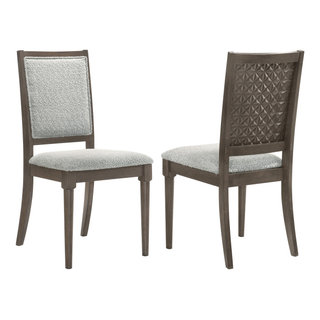 Onslow Upholstered Dining Side Chair Dark Brown, Set of 2 - Dining ...