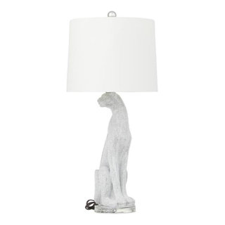 Urban Designs Leopard Glam 29-Inch Table Lamp Set of 2 - Silver ...