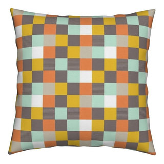 Geometric Quilting Coordinate Throw Pillow - Contemporary - Decorative ...