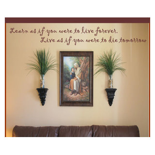 Learn As If Vinyl Wall Decal businessquotes18, 12 in. - Contemporary ...