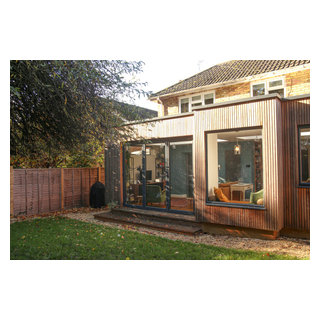 Contemporary Larch Timber Clad Extension - Contemporary - Exterior ...