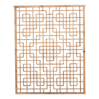 Original Chinese Lattice Window Panel - Eclectic - Wall Panels - by De ...