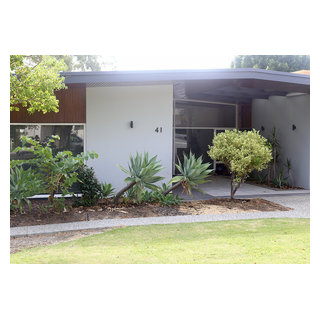 Dalkeith Exposed Aggregate Chequerboard - Midcentury - Exterior - Perth ...