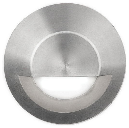 WAC Lighting LED 12V Round Step And Wall Light, Stainless Steel ...