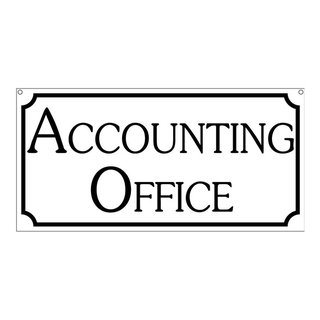 Accounting Office, Aluminum Car Lot Business Advertising Sign, 6"x12 ...