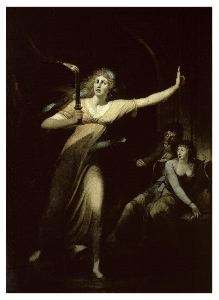 "Lady Macbeth Sleepwalking" Digital Paper Print by Henry Fuseli, 18"x24 ...