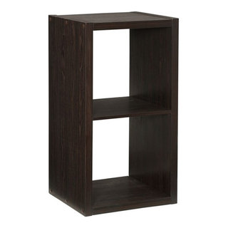 Linon Lane Six Cubby Open Back Storage Cabinet in Espresso Wood, 2 ...