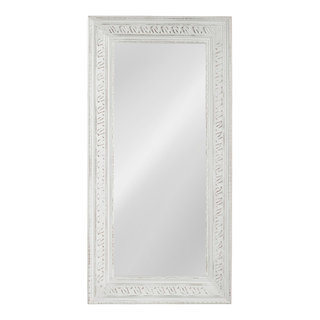 Ives Floor Mirror - White - French Country - Floor Mirrors - by BASSETT ...