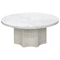 40" Round Cocktail Table with Marble Top by Pulaski Furniture ...