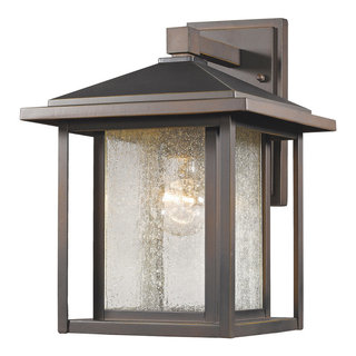 Z-LITE 554M-BK 1 Light Outdoor - Transitional - Outdoor Wall Lights And Sconces - by LIGHTING ...