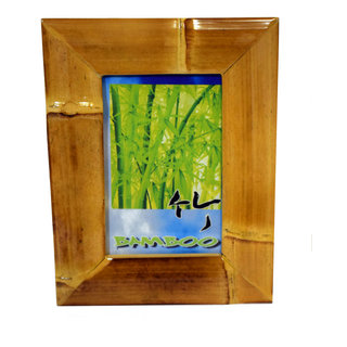 Bamboo Waikiki Picture Frame, 4"x6" - Asian - Picture Frames - by ...