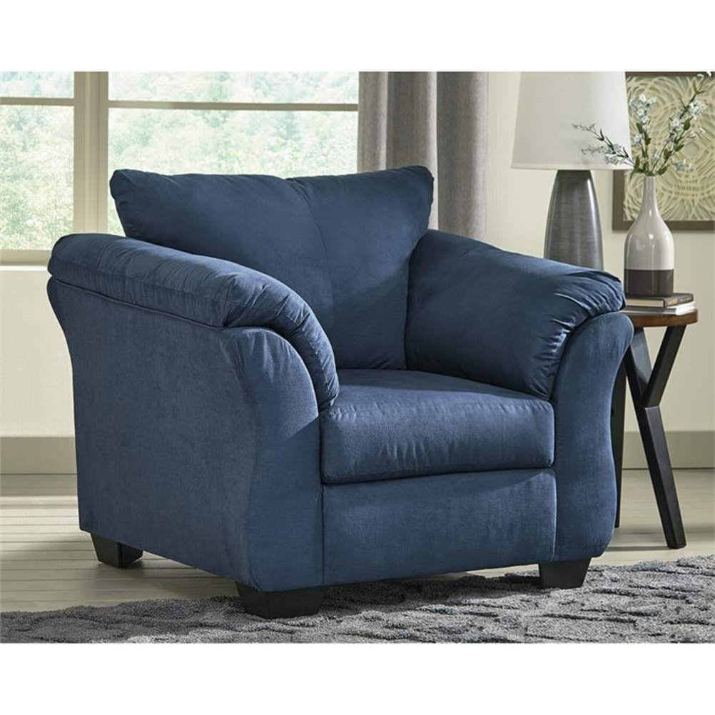 Signature Design by Ashley Darcy Accent Chair in Black - Transitional ...