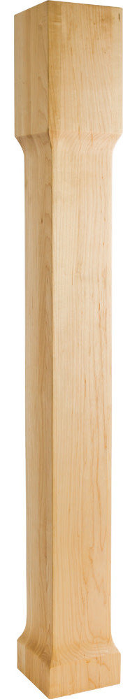 Hardware Resources P71-5-42 Recessed Solid Wood Carved Square - Table ...