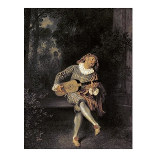 "Mezzetin" Digital Paper Print by Jean-Antoine Watteau, 14"x18", 14"x18 ...