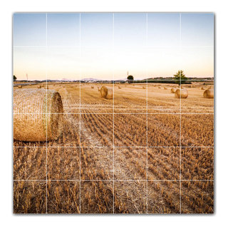 Farm Ceramic Tile Wall Mural HZ500586, 48" Wide x 48" High - Farmhouse ...