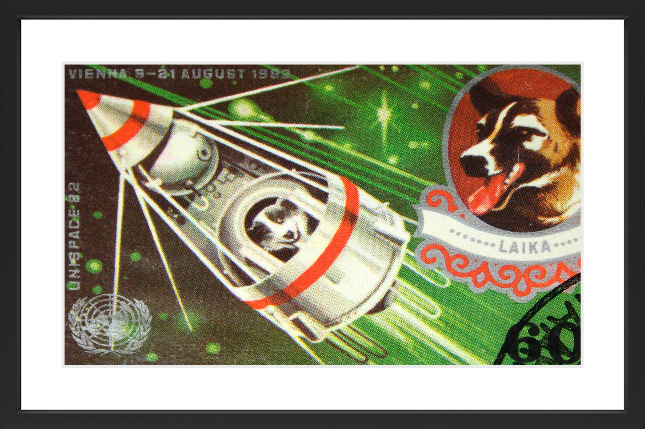 "Dogs in Space" Framed Art Print, 24"x16" - Contemporary - Prints And ...