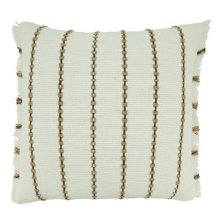 Striped Design Throw Pillow, 22" - Transitional - Decorative Pillows ...