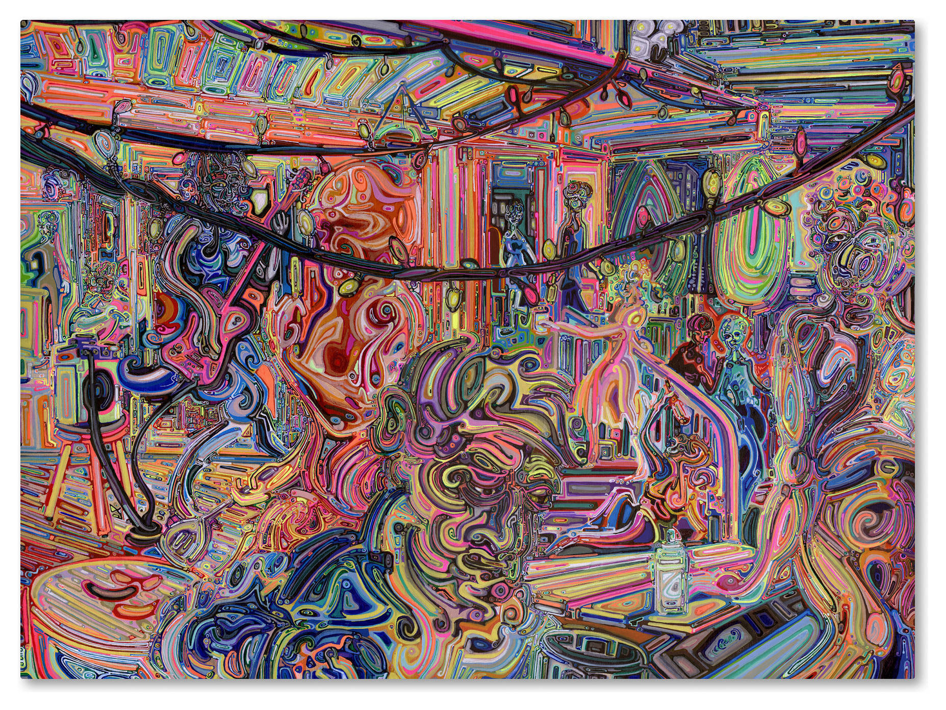 Josh Byer 'BBQ' Canvas Art, 24"x 18" - Contemporary - Prints And ...