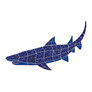 Shark 1 Ceramic Swimming Pool Mosaic, 60"x37" - Beach Style - Accent ...