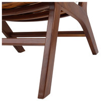 Loria Teak Accent Chair With Cushion - Midcentury - Armchairs And ...