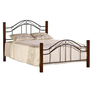 Matson Winsloh Bed Set With Rails, Queen - Mediterranean - Platform ...