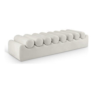 Rumble Upholstered Bench, 72" W x 22" D x 16.5" H - Transitional ...