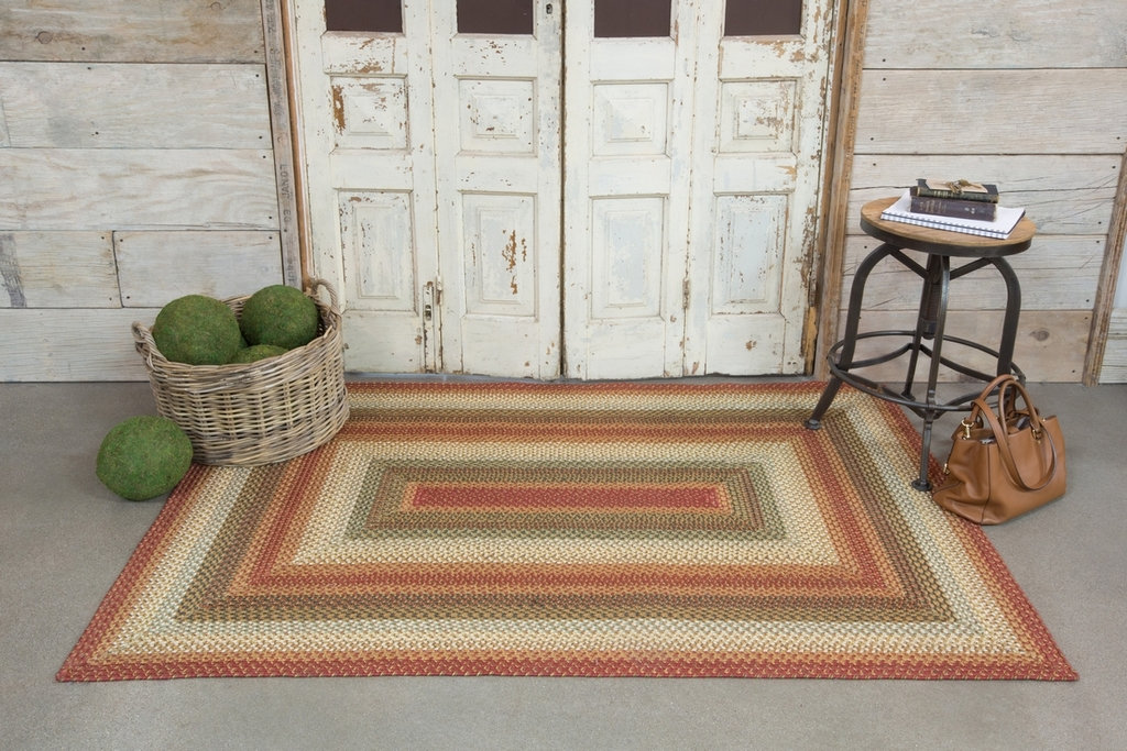 Homespice Decor Preston Ultra Wool Braided Rug, 8'x10' - Farmhouse ...