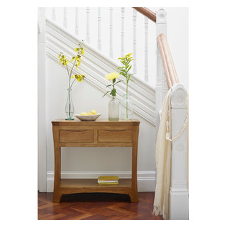 Orrick Rustic Solid Oak Console Table - Transitional - Wiltshire - by User | Houzz