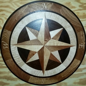 Wood Floor Compass Inlay - Photos & Ideas | Houzz