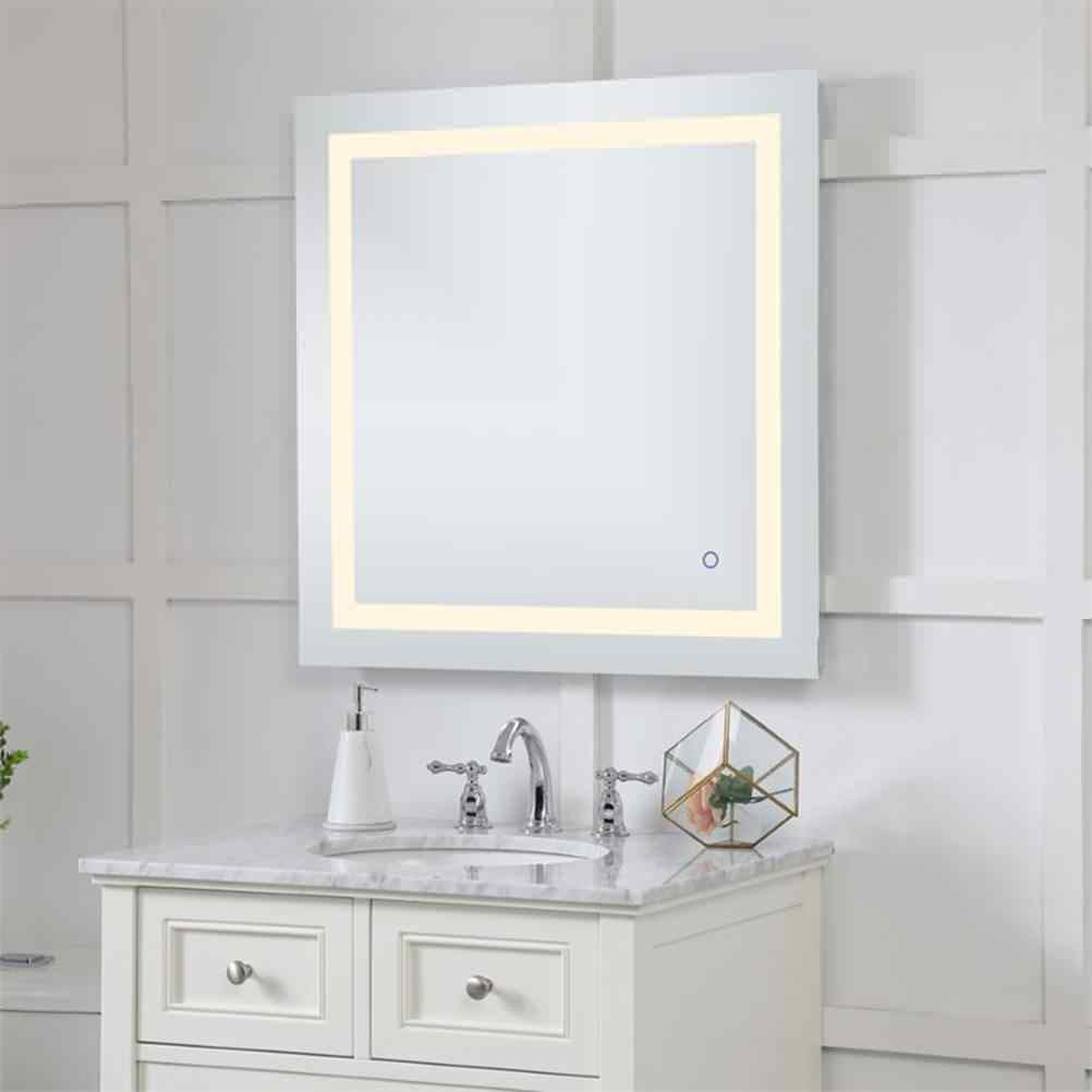 Elegant Decor Helios 36" x 27" Hardwired LED Bathroom Mirror with Touch ...