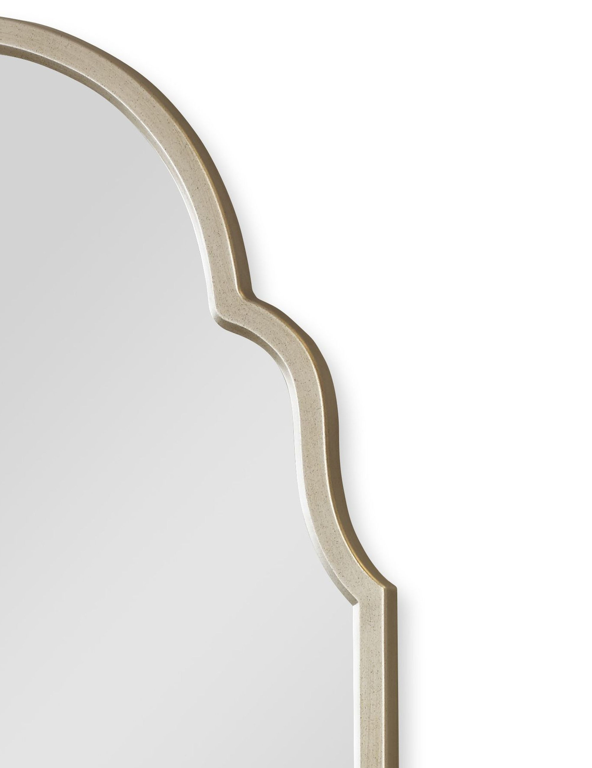 41" Warm Silver Arched Mirror - Mediterranean - Wall Mirrors - by ...