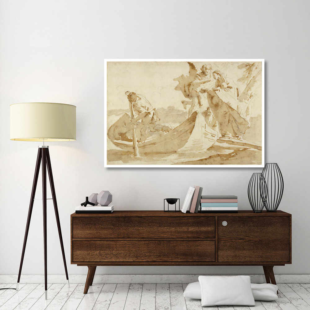 "Flight into Egypt (recto); Various Studies (verso)" Paper Art, 20"x14 ...