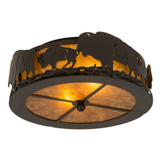 16W Buffalo Flushmount - Southwestern - Flush-mount Ceiling Lighting ...