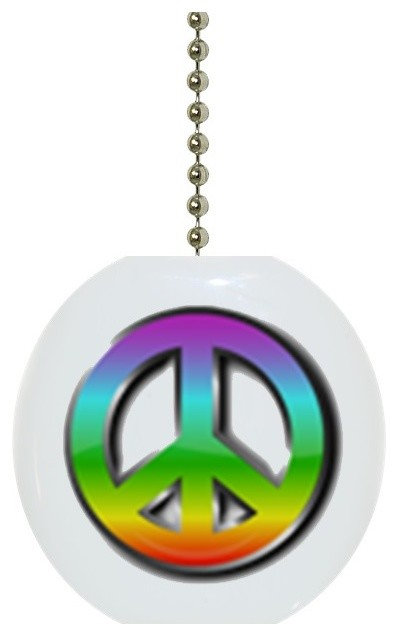 Peace Sign Ceiling Fan Pull - Contemporary - Ceiling Fan Accessories ...