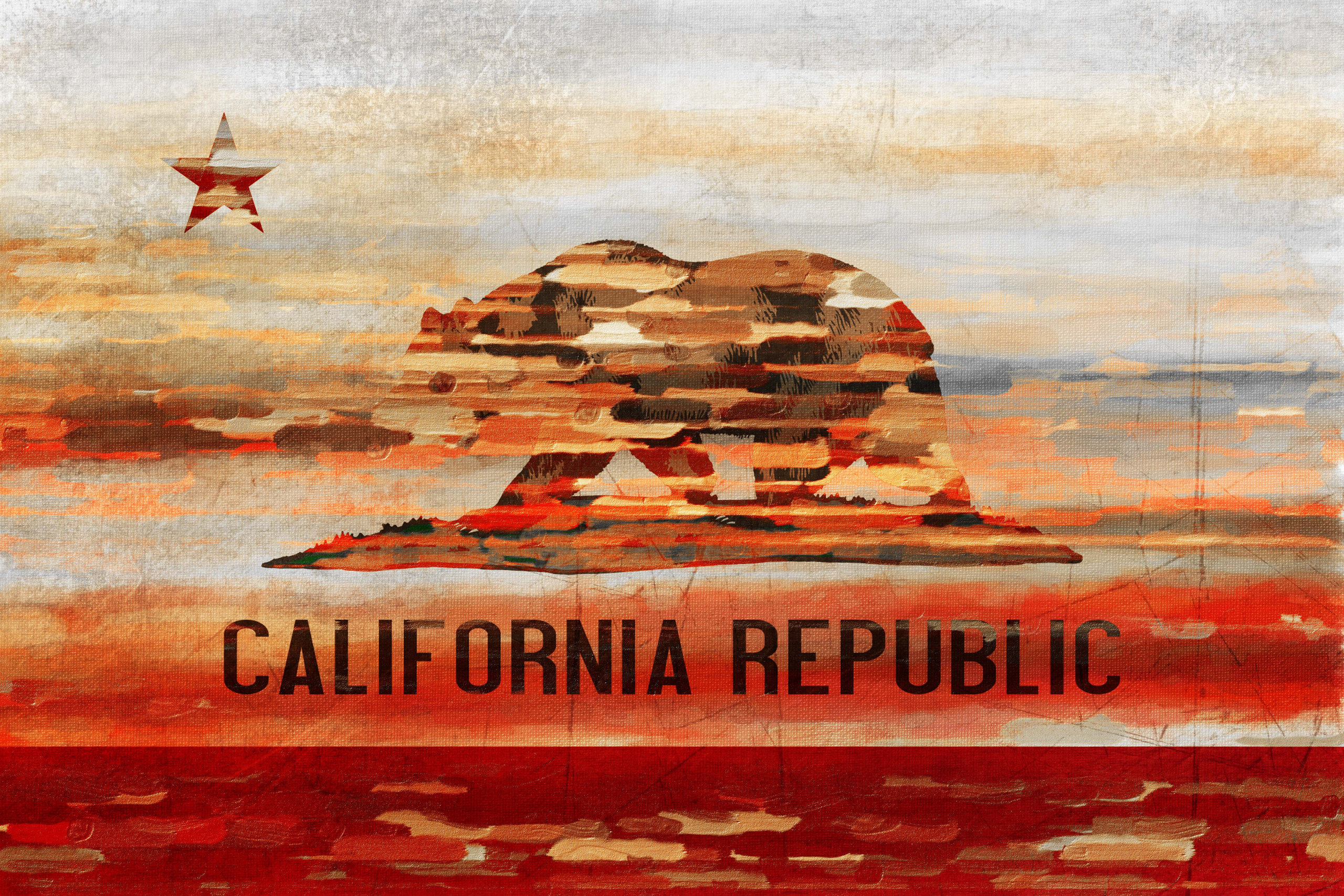 "Cali" Artwork, 60"x40" - Contemporary - Prints And Posters - by ...