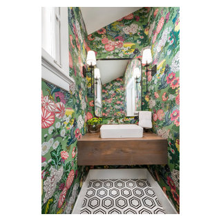 Dramatic Powder Room - Transitional - Bathroom - Denver - by Denver ...