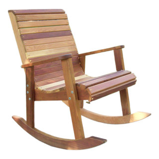 T&L Rocker, Cedar Tone - Transitional - Outdoor Rocking Chairs - by ...