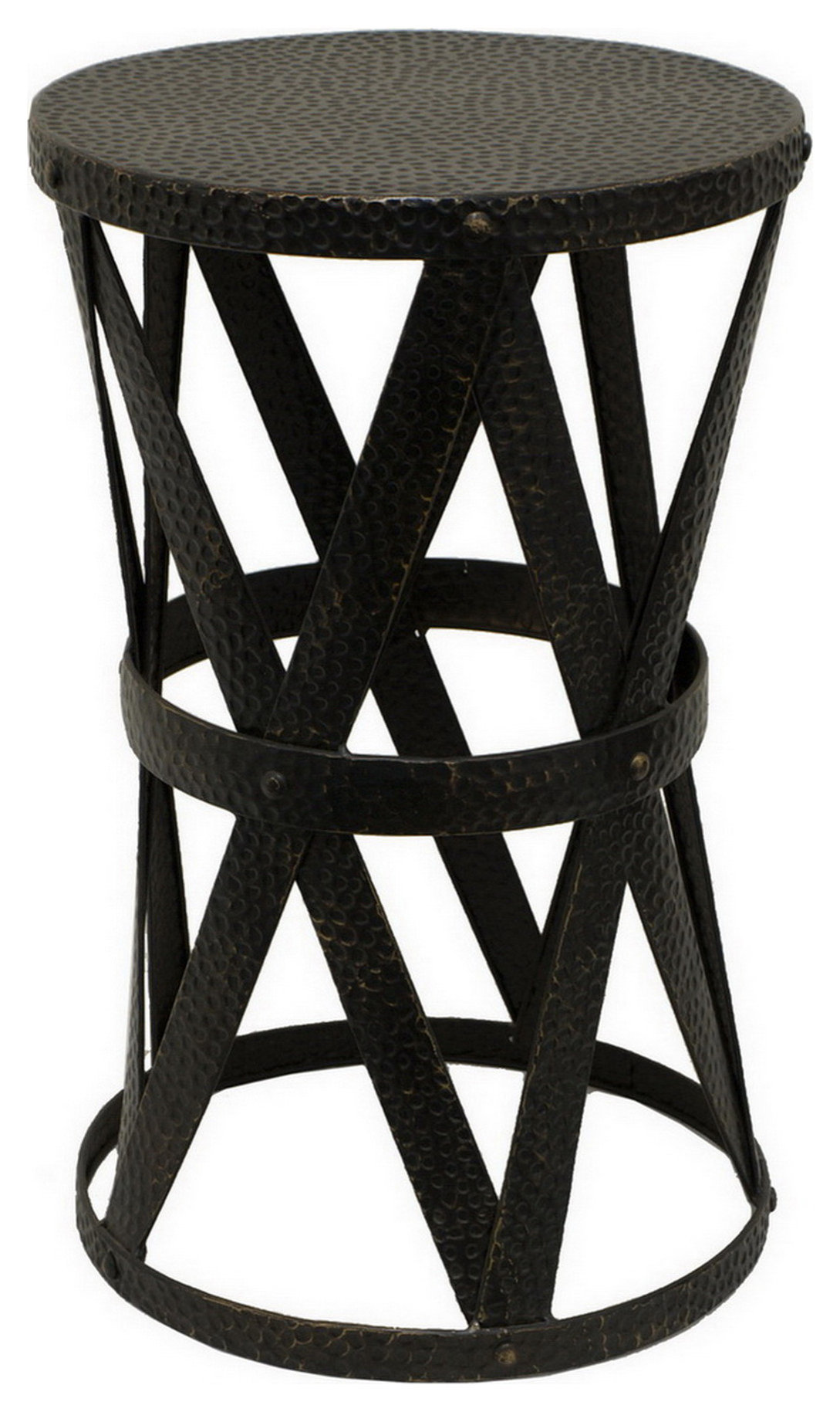 Plutus Brands Metal Side Table In - Industrial - Side Tables And End ...