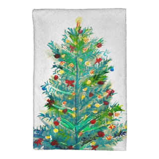 Christmas Tree Kitchen Towel - Two Sets of Two (4 Total), 16 inches x ...