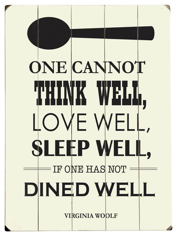 "Dine Well", Wall Decor By Amanda Catherine, 30"x40" - Contemporary ...