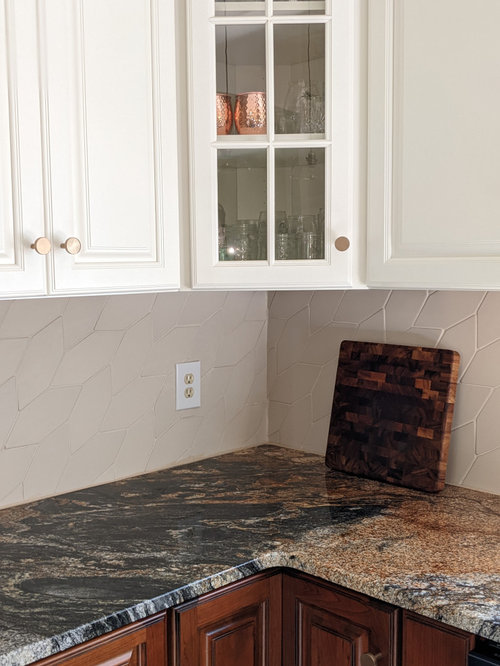 In love with our Fireclay Tile braided picket pattern backsplash ...