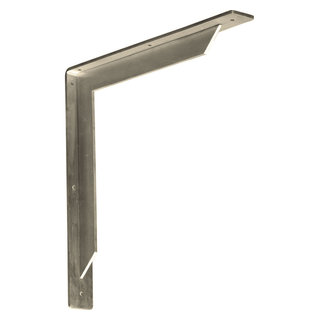 1 1/2"Wx5 1/2"Dx8"H Eris Wrought Iron Bracket, Single Center Brace ...