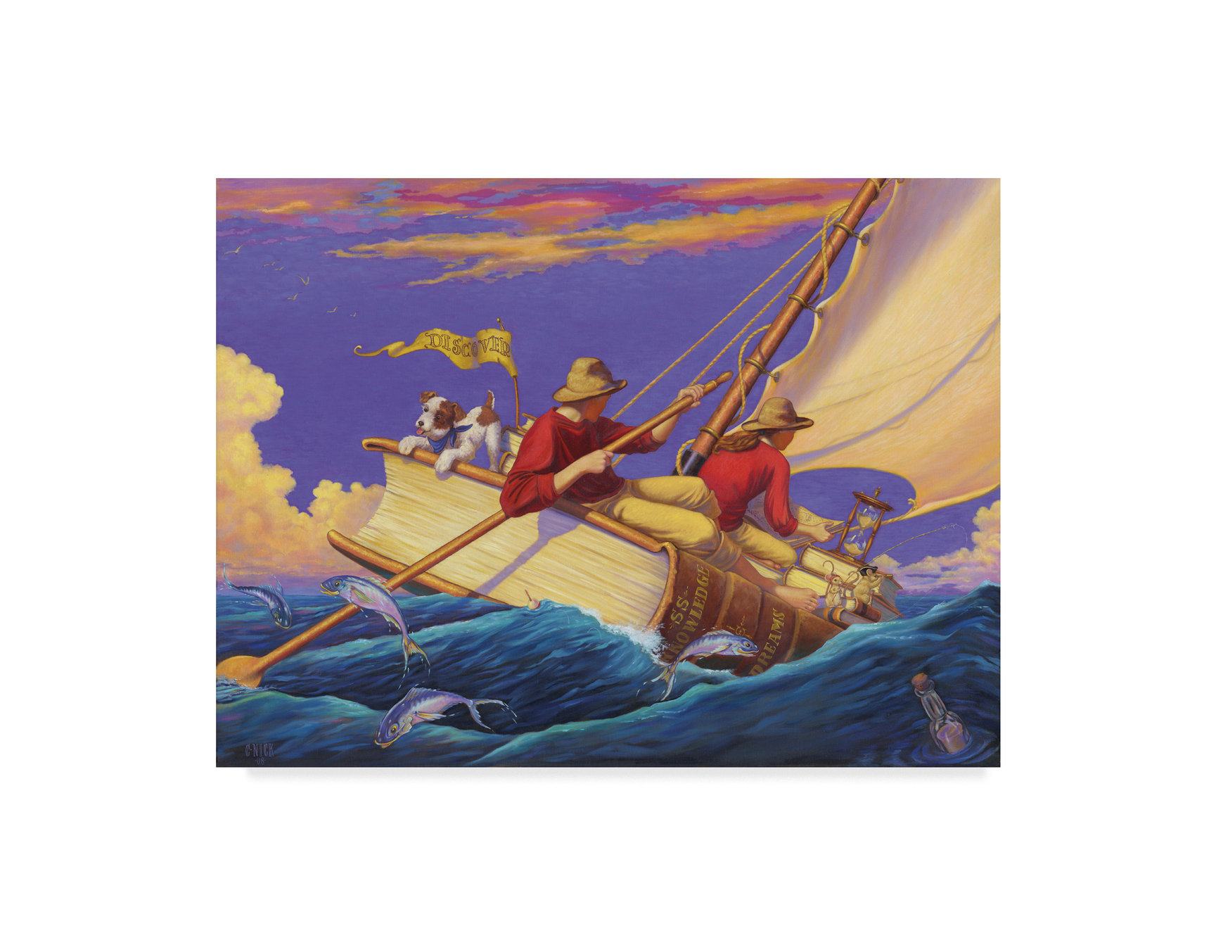 Christopher Nick 'Set Sail' Canvas Art, 19"x14" - Beach Style - Prints ...