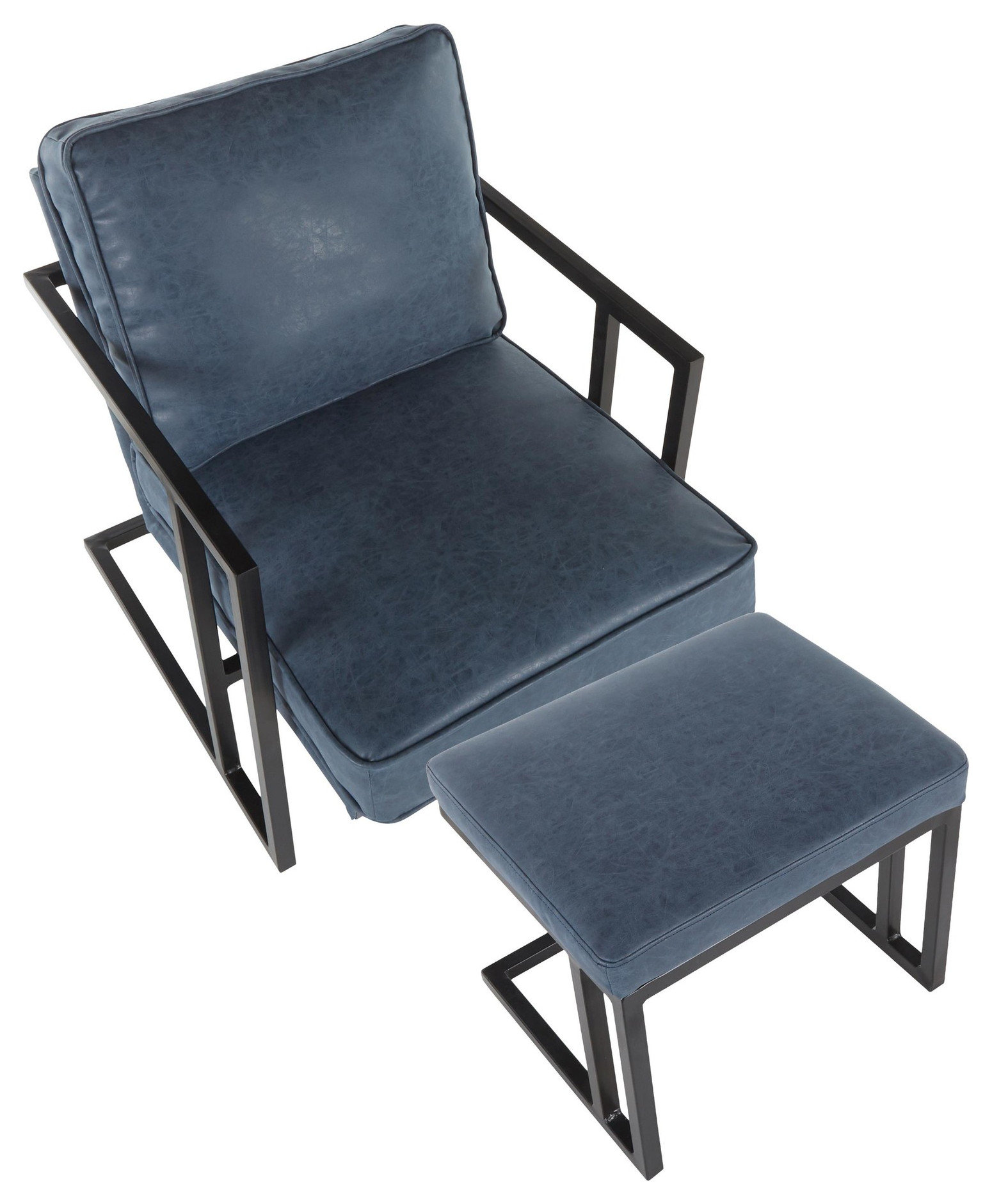 Roman Lounge Chair and Ottoman - Transitional - Armchairs And Accent ...