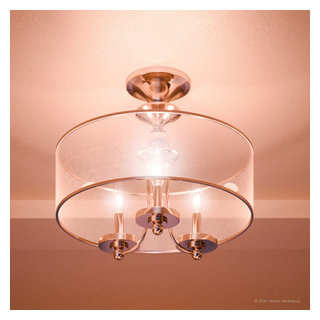 Luxury Cosmopolitan Ceiling Light, 18, Polished Nickel Finish ...
